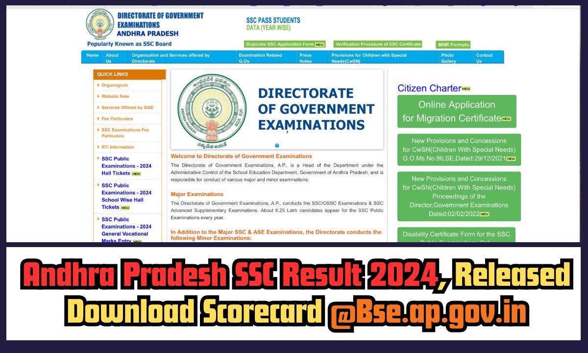 AP SSC Result 2024 Released Date, Check Scorecard Via Name @bse.ap.gov ...